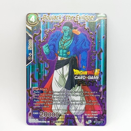 Boujack, The Evildoer - Fest Stamp - BT13-047 Foil - Dragon Ball Super Card - NM | eBay Australia