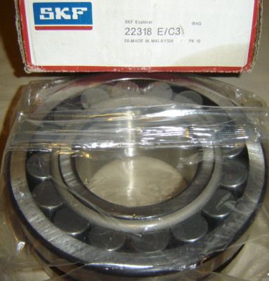 SKF 22318 E/C3 SPHERICAL ROLLER BEARING 90mm ID x 190mm OD 22318E/C3 ...