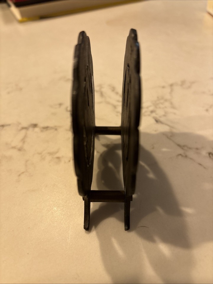 Vtg Jewish Judaica Hebrew Shalom Round Brass Napkin/Envelope Holder EUC ...