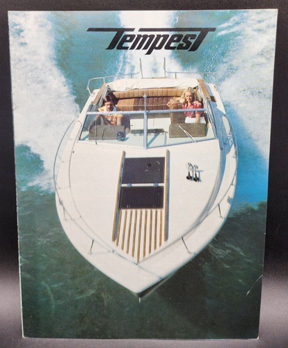 1980s Tempest Boat Sales Salesman Showroom Brochure Advertising 8pg | eBay