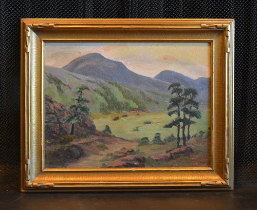 Antique Framed Landscape Oil Painting - Sutherland, Scotland | eBay
