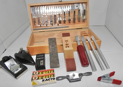 🇺🇸 BLOW OUT PRICE -CUSTOMIZED VINTAGE X-ACTO #86 KIT +VISE USA- L@@K ...