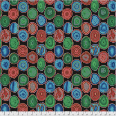 Free Spirit Philip Jacobs Geodes Black Fabric By The Yard | eBay