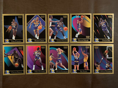 1990-91 Skybox NBA Indiana Pacers Series 1 Team Set (10 Cards) NM-MT ...