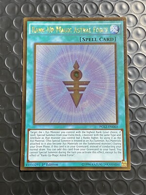 YuGiOh! Rank-Up-Magic Astral Force PGL2-EN060 Gold Rare 1st Edition ...