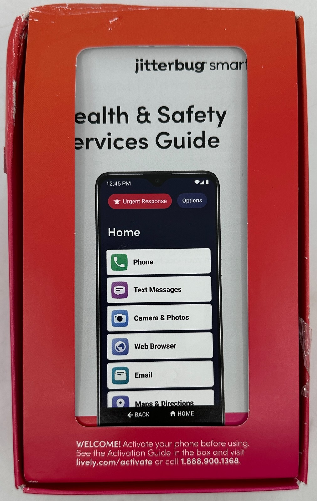 LIVELY Jitterbug Smart3 Smartphone for Seniors - Black | eBay