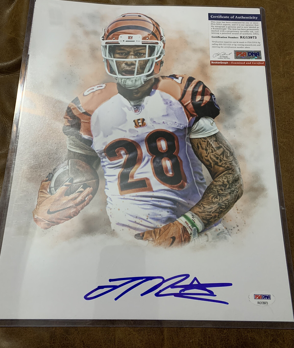 Joe Mixon Signed Autographed 11x14 photo picture PSA/DNA Cert | eBay