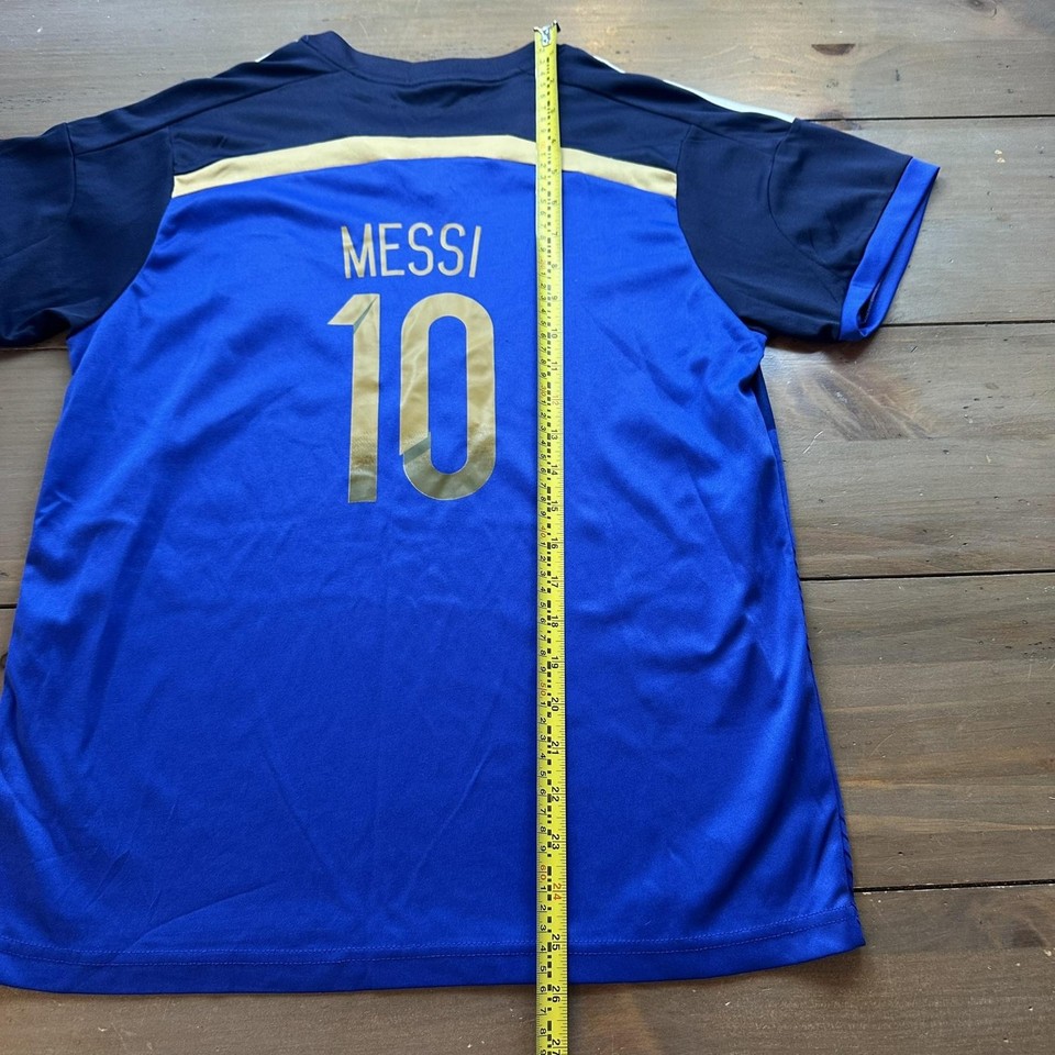 Argentina National Team Soccer Jersey Blue AFA Messi 10 Away Short ...