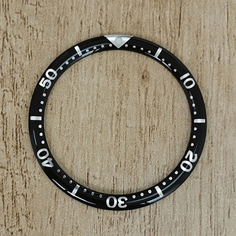 Watch Bezel Rounded Curved Plastic Aluminum Bezel Monochromatic Color ...