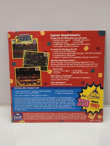 Cap'n Crunch's Crunchling Adventure (PC, 1999) SEALED | eBay