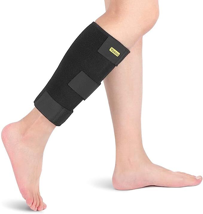 Yosoo Ankle Brace Sports Calf Support Brace Leg Compression Wrap Shin