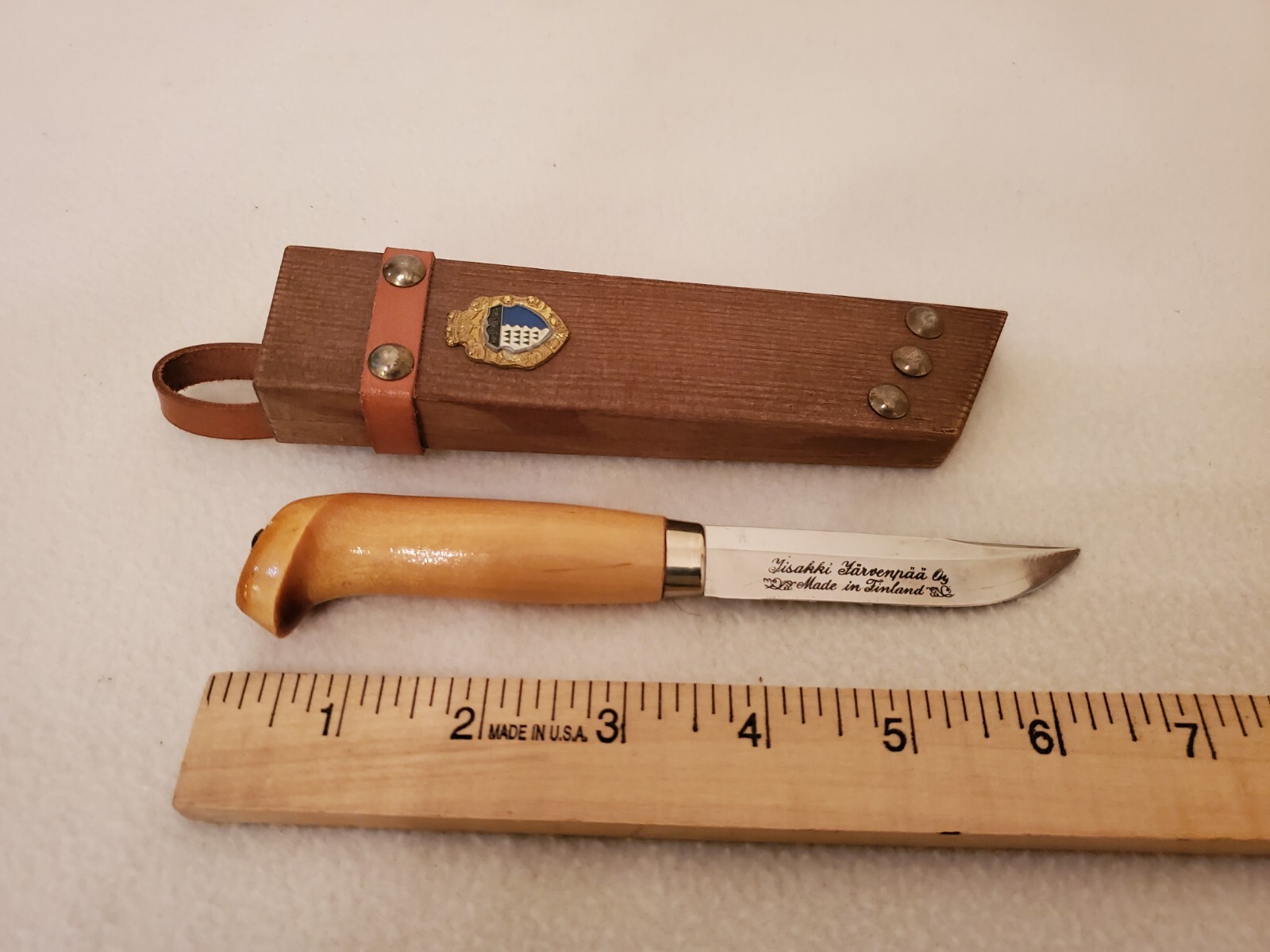 Rare, Iisakki Jarvenpaa Oy, Finland, Puukko Knife, with Kristinestad ...