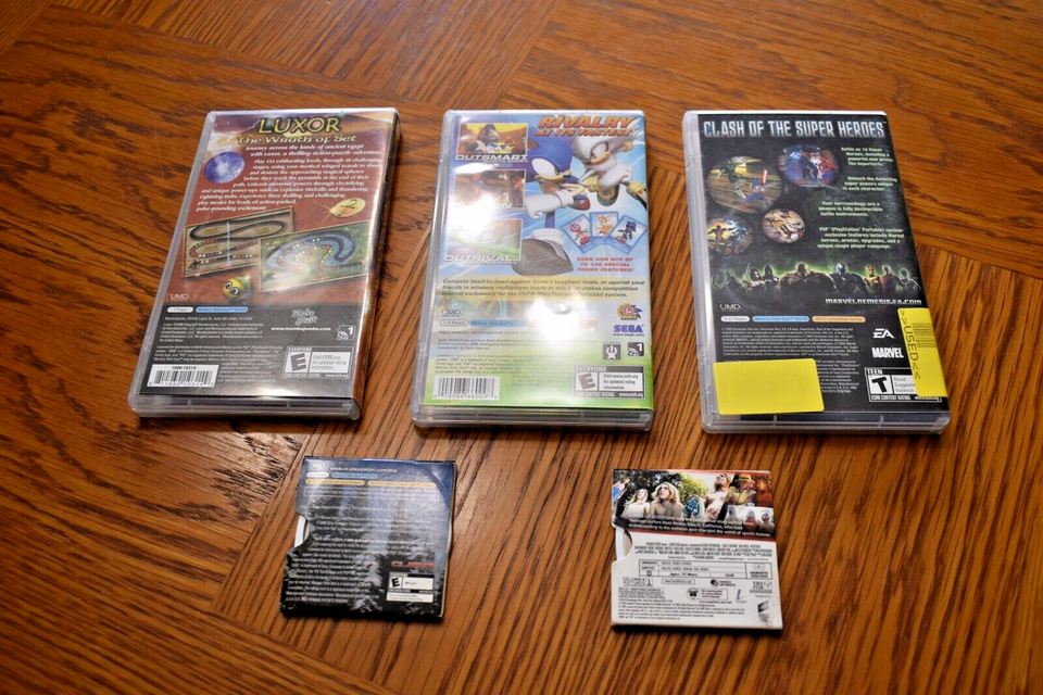 Sony PSP Handheld Games, Lot of 5 games, great selection, variety ...