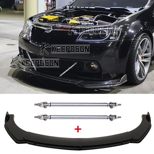 For Pontiac G8 GT G6 G3 GTO Gloss Front Bumper Lip Splitter Strut Rods ...