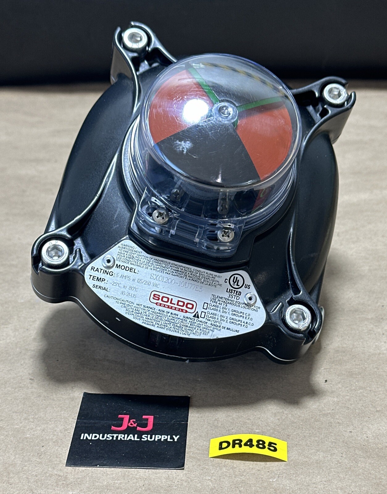 NEW NO BOX- Soldo Controls SX01200-10U77E3 5A @ 125/250VAC Limit Switch ...