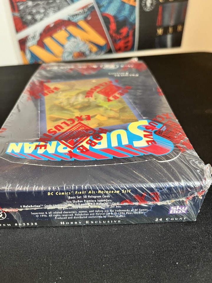 1996 DC Complete SUPERMAN UNOPENED RARE GOLD HOLO SERIES / GOLD ...