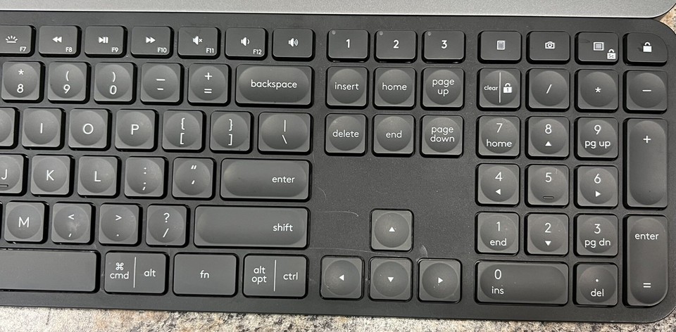 LOGITECH CRAFT Advanced WIRELESS GRAY INDIVIDUAL KEYBOARD KEYCAPS KEYS ...