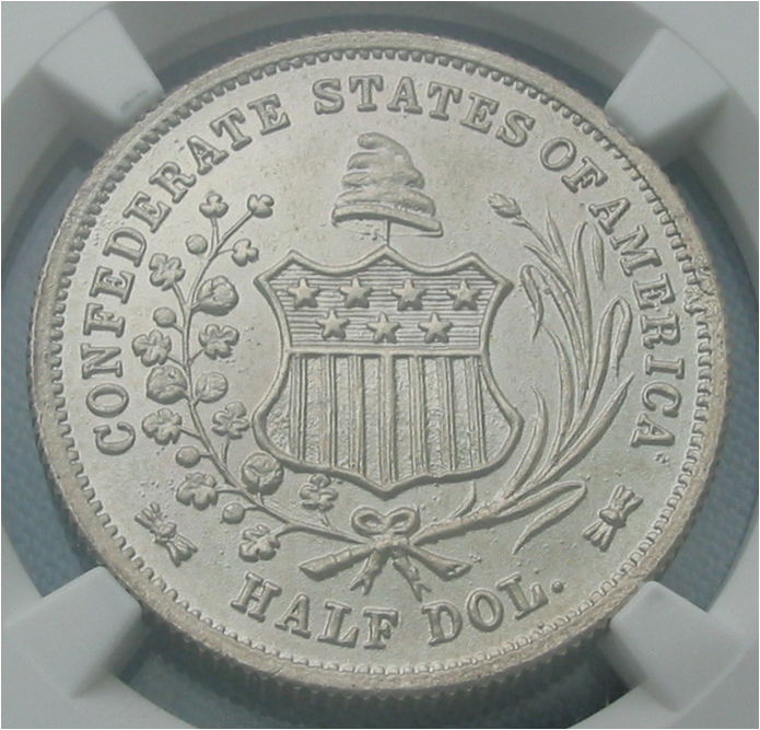 1962 Bashlow Restrike Confederate States Half Dollar Silver CSA 50C ...