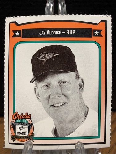 1991 All-Time Baltimore Orioles Team Issue Jay Aldrich #6 | eBay
