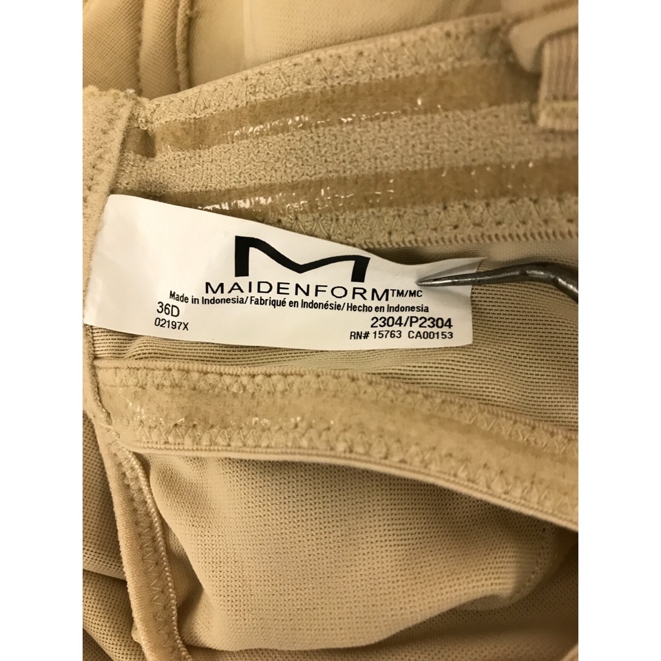 Maidenform Lift Easy Up Convertible Strapless Full Slip Womens Size 36D ...