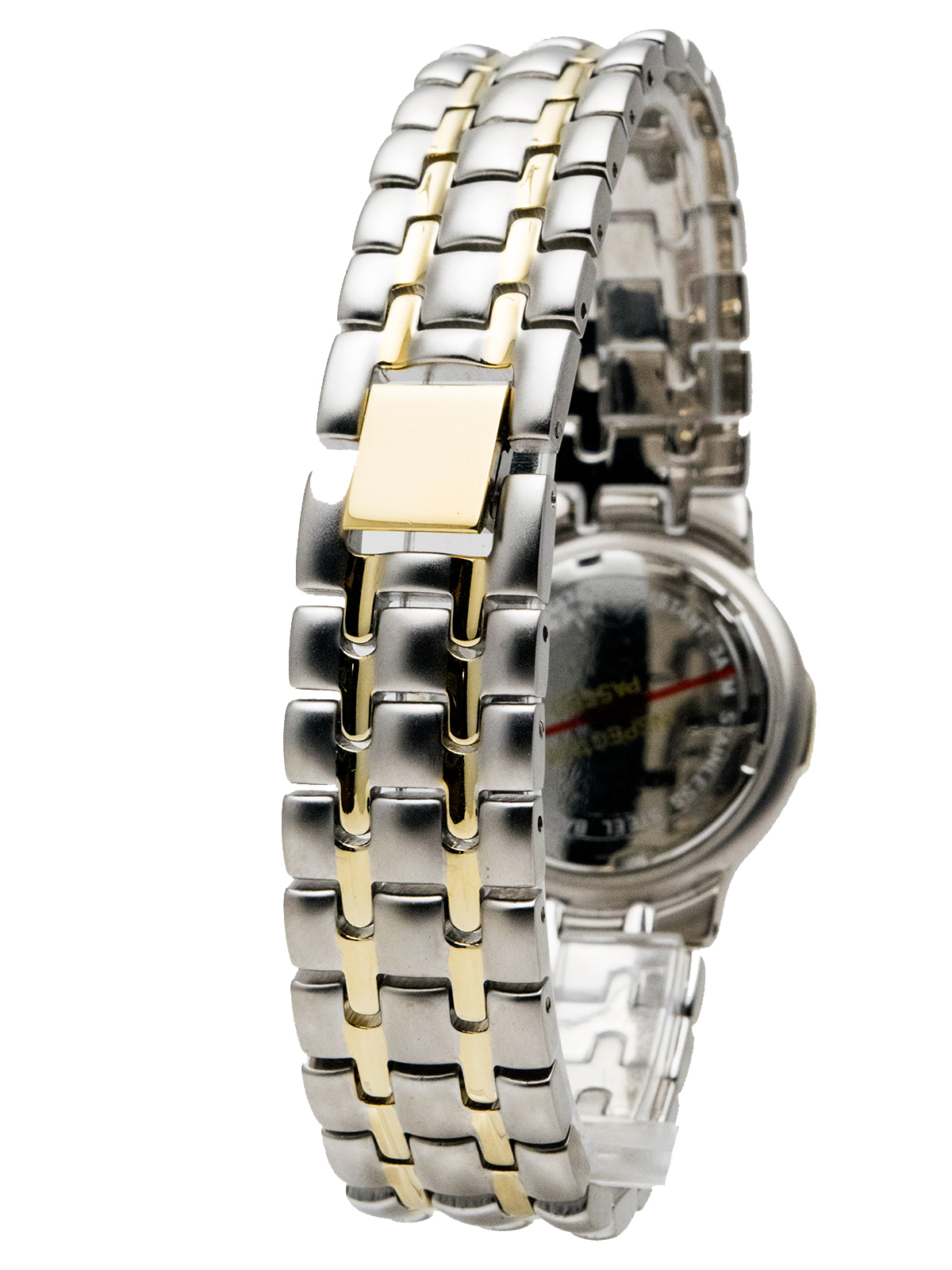 AMSTAR:WOMENS' STAINLESS STEEL & GOLD TONE ANALOG QUARTZ WATCH W/DATE ...