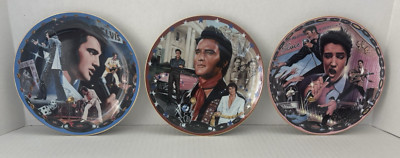 ELVIS PRESLEY MUSICAL PLATES ~ Bundle of 3 ~ Bradford Exchange ...