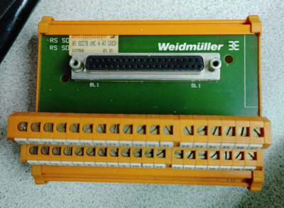 WEIDMULLER RS-SD37B UNC 4.40 GSED 800389 INTERFACE MODULE DSUB 37PIN TO 37PT | eBay