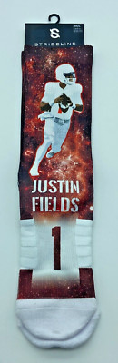 Justin Fields Strideline NFL Socks (M/L 8-12) Justin Fields #1 NWT | eBay