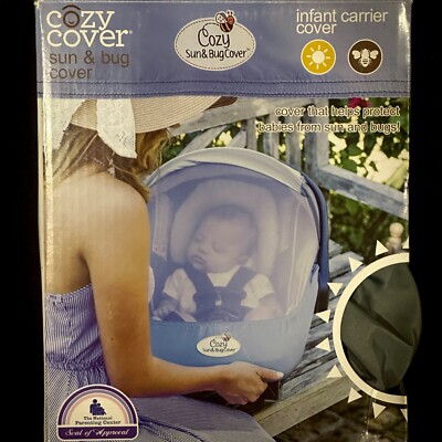 Cozy Cover Lightweight Mesh Summer Sun and Bug Cover Infant Carrier ...