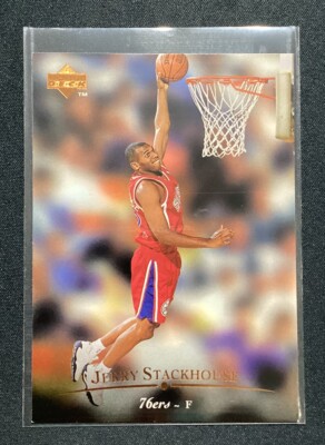 1995-96 Upper Deck Jerry Stackhouse Rookie Card #133 Philadelphia 76ers ...