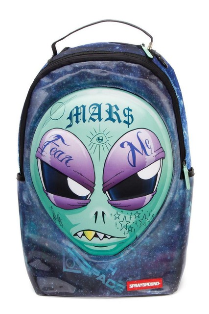 Sprayground 3d Lenticular Alien Head Holographic Urban Bag Backpack for ...