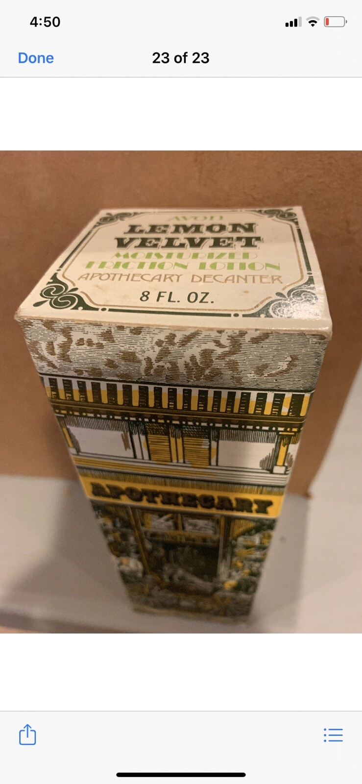 VINTAGE AVON LEMON VELVET MOISTURIZED FRICTION LOTION 8oz APOTHECARY ...
