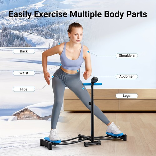 MERACH Adjustable Ski Machine, Full Body Workout for Legs & Pelvic ...