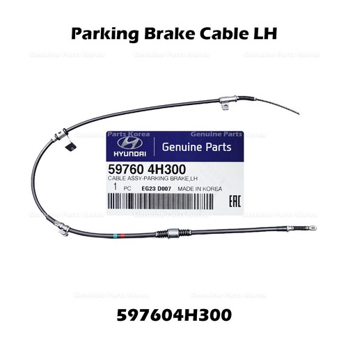 ⭐Genuine⭐ Parking Brake Cable LH 597604H300 for Hyundai Grand Starex H1 ...