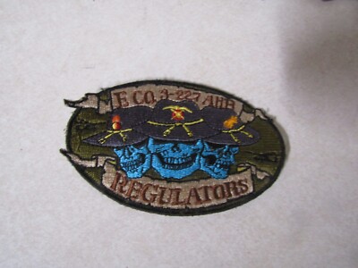 MILITARY PATCH SEW ON E CO 3-227 AHB REGULATORS CAVALRY | eBay