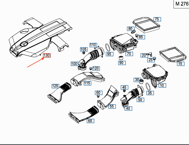 MERCEDES BENZ SL R231 AMG W222 Engine Cover A2760108904 for sale online ...