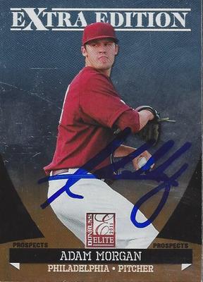 Adam Morgan Philadelphia Phillies 2011 Donruss Elite Signed Card | eBay