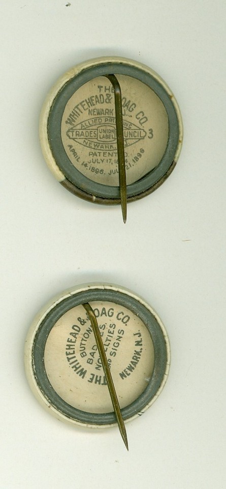 2 Woodrow Wilson Political Campaign Pinback Buttons WIN WITH WILSON ...