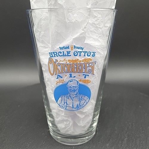 Portland Brewing Uncle Otto's Octoberfest Alt Beer Pint Drinking Glass ...