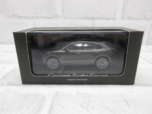 Mini car 1/43 Porsche Cane Turbo Coupe Gray Metallic Dealer Genuine el ...
