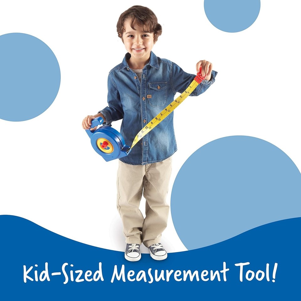 Pretend Play 3" Long Tape Measure - Ages 3+ Kids Measuring Tape ...