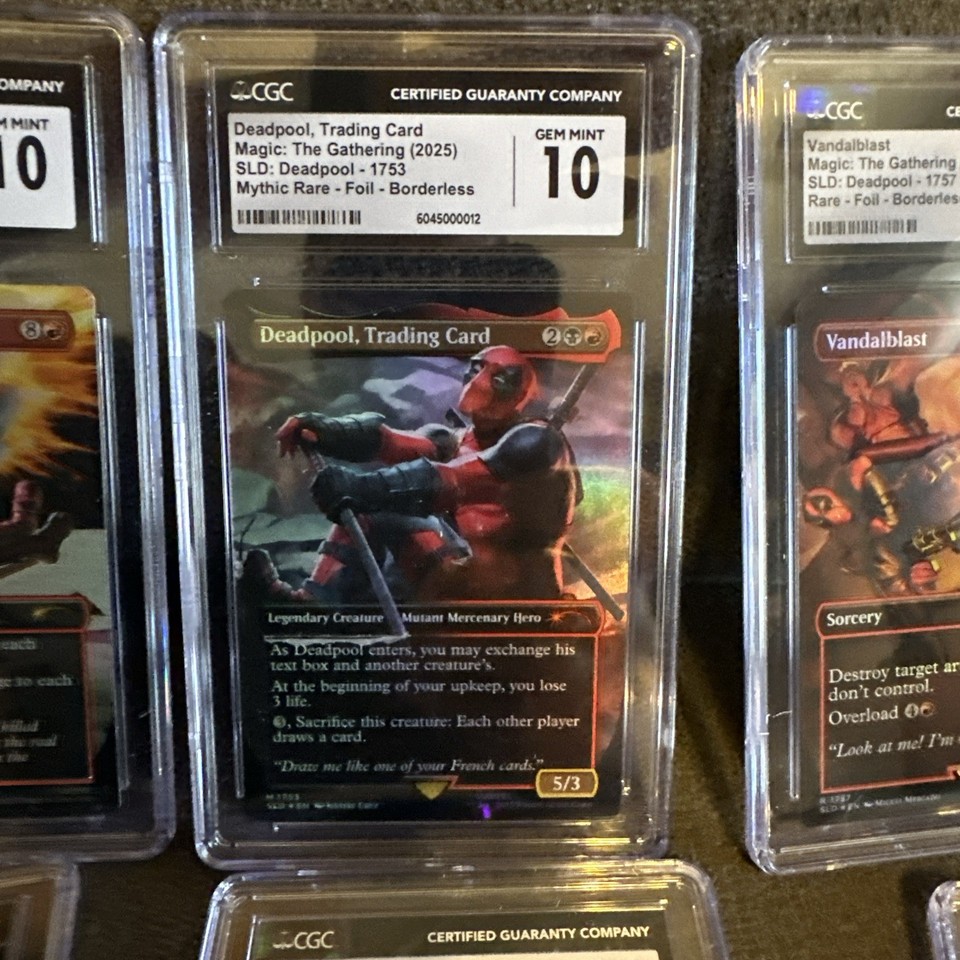 Magic The Gathering Secret Lair Deadpool Foil Set 6 Cards All CGC 10s 🔥 ...