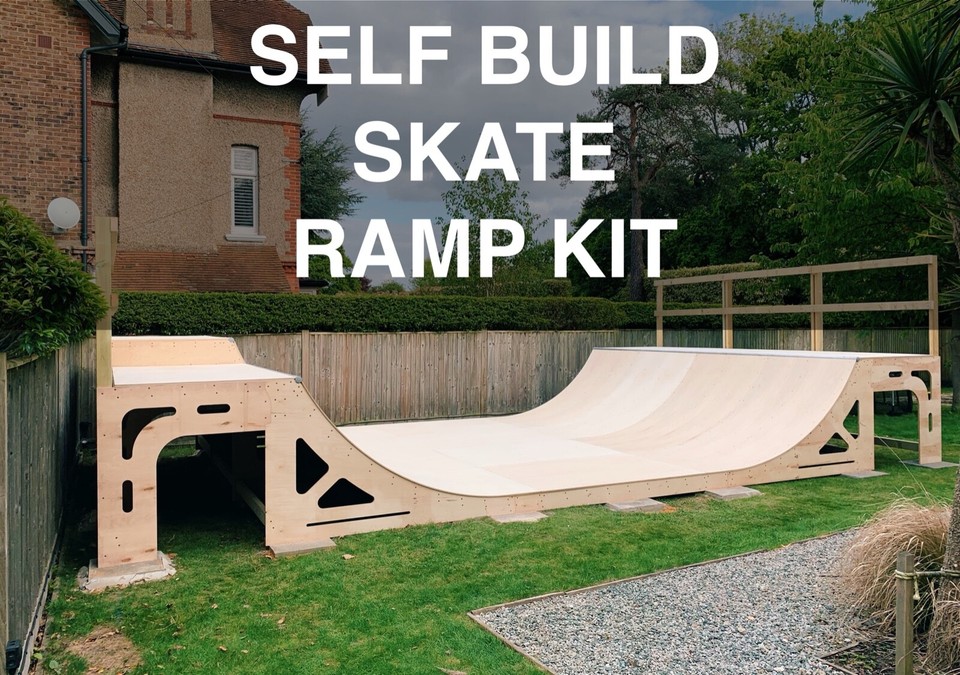 4ft High Skate Ramp Halfpipe - Mini Ramp Kit - Self Build - DIY, BMX ...