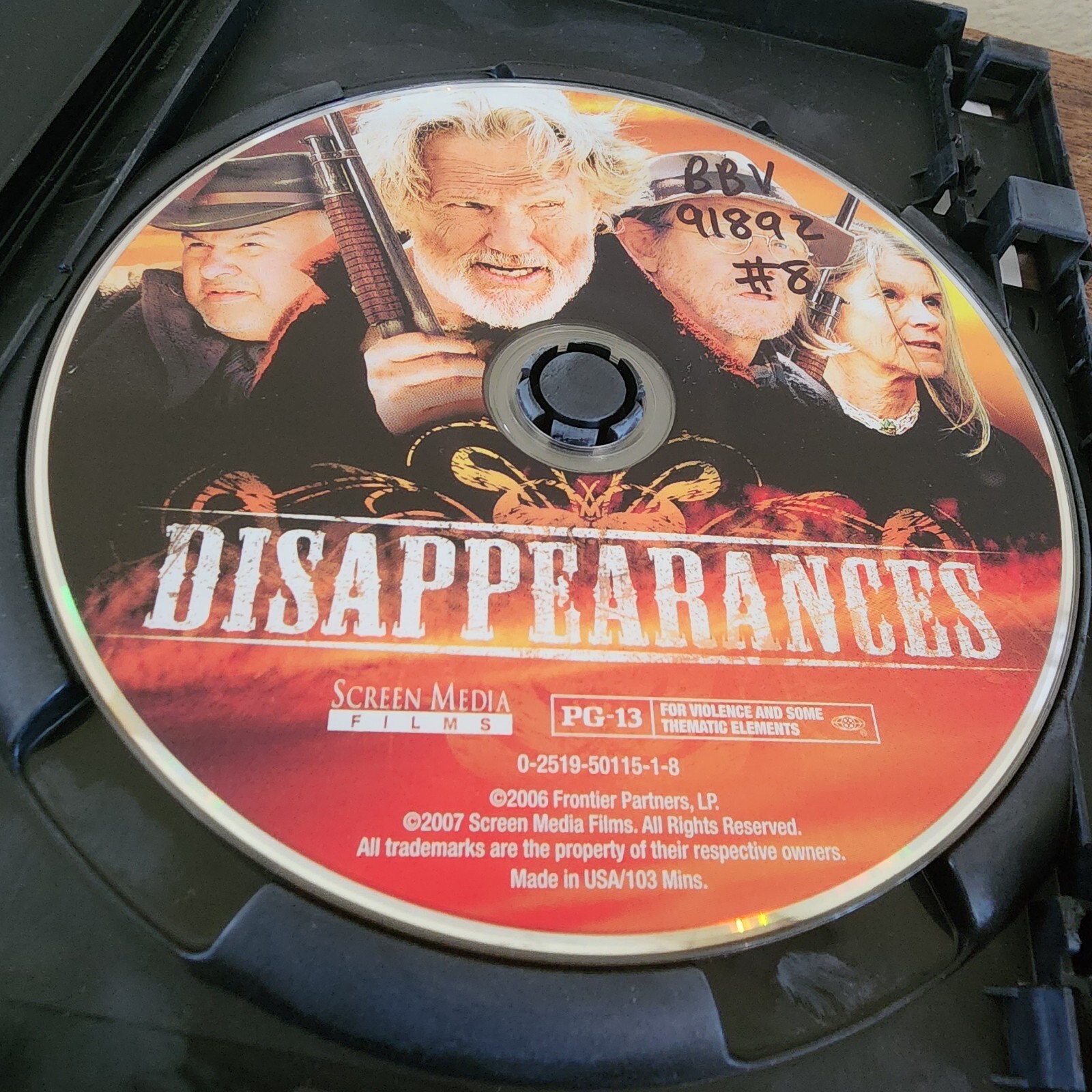 Disappearances (2006) DVD Blockbuster Movie Rental Edition Kris ...