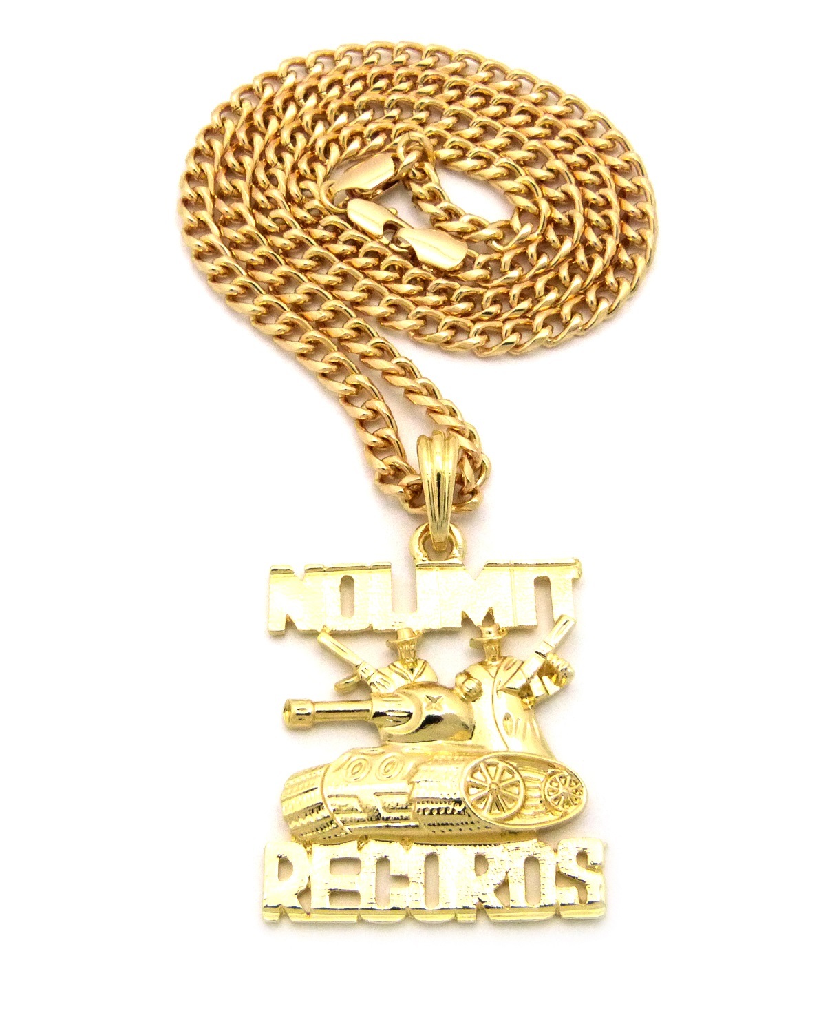 New No Limit Records Hip Hop Pendant &5mm/24" Cuban Link Chain Necklace ...