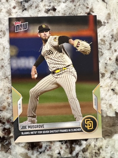 2022 Topps Now - #1052 Joe Musgrove for sale online | eBay