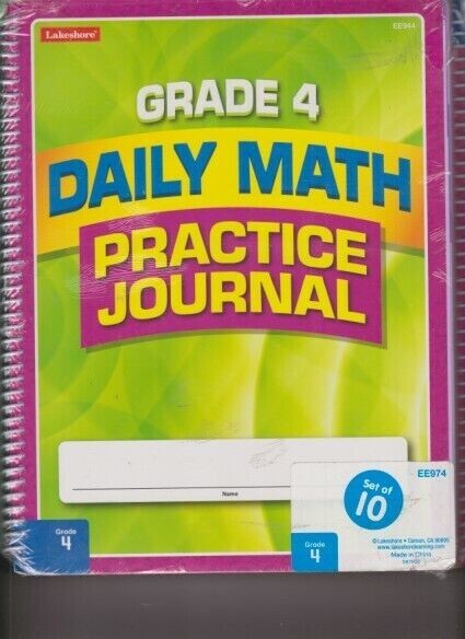 Lakeshore Grade 4 Daily Math Practice Journal (Package of 10) EE974 | eBay