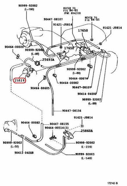 2581917020 Genuine Toyota Valve ASSY Vacuum Regulating 25819-17020 OEM ...