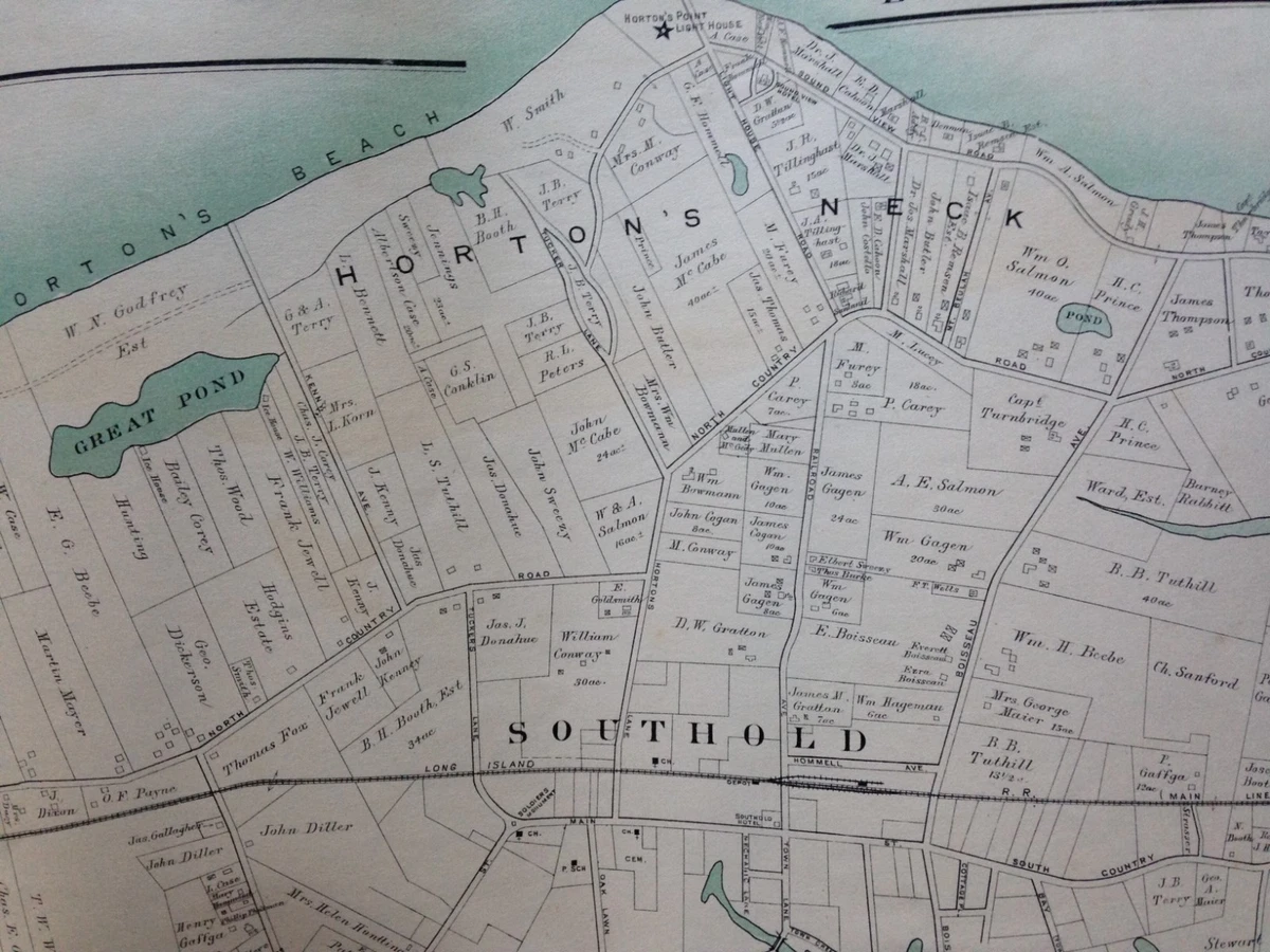 County Map Of Peconic Ny