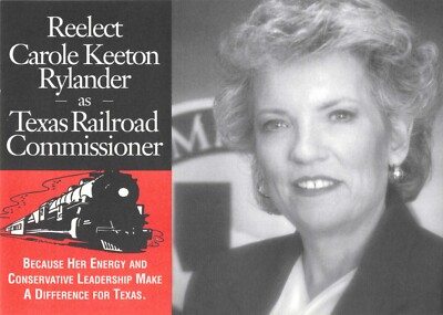 Postcard TX Austin Texas Carole Keeton Rylander Texas Railroad ...